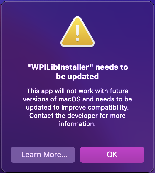 WPILib Installation Issue On MacOS 12 1 Programming Chief Delphi