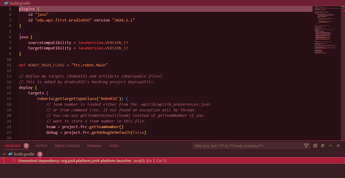 Unresolved dependency: org.junit.platform junit-platform-launcher ...