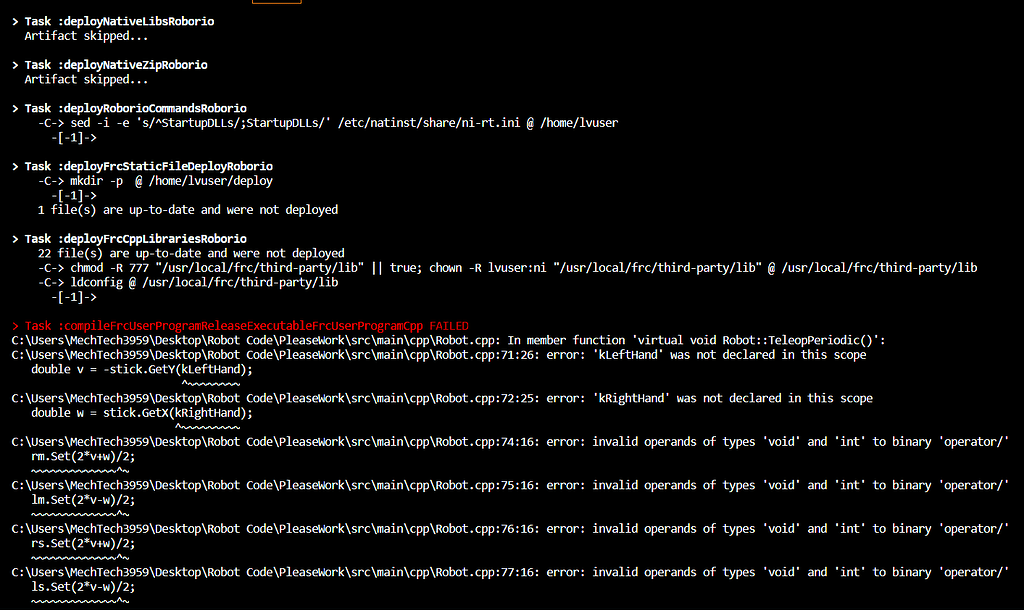Visual Code WPILib error - C/C++ - Chief Delphi