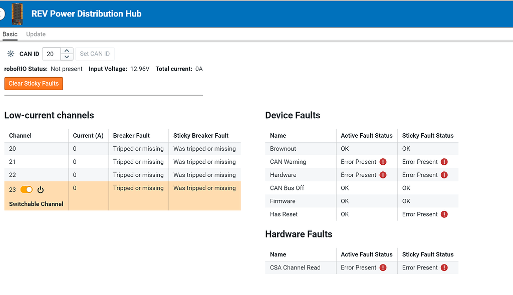 Pdh Errors Control System Chief Delphi 