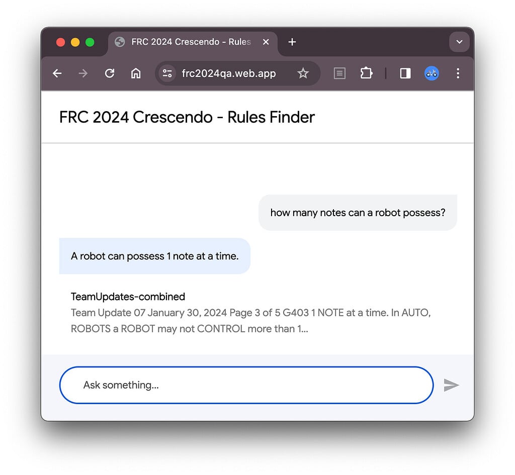 V2 Enhanced Llm Bot For Finding Relevant Rules In Game Manual Frc2024qawebapp 