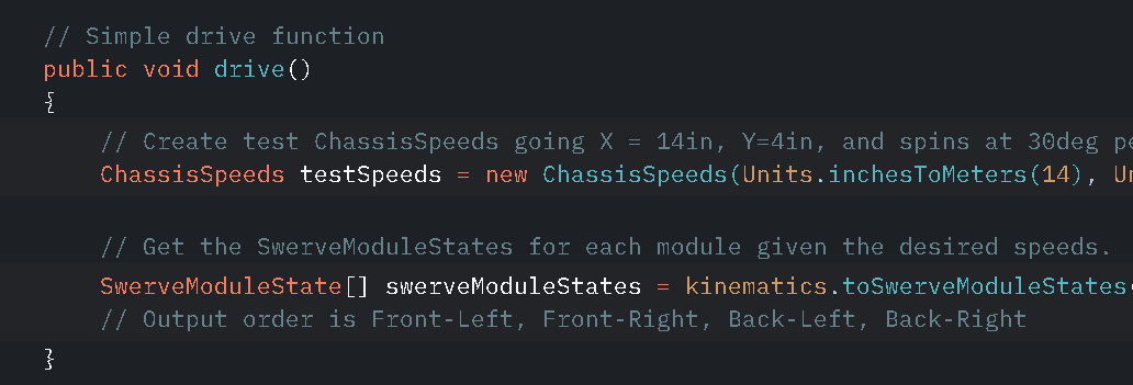 Drive field orientation - Java - Chief Delphi