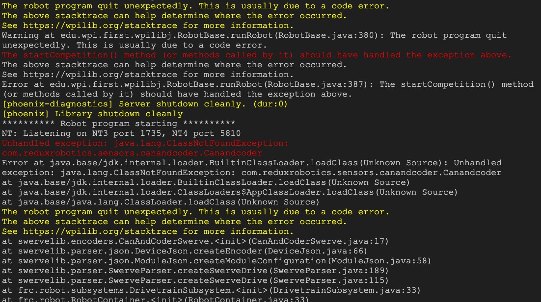 Exception error - Programming - Chief Delphi Exception error - Programming - Chief Delphi