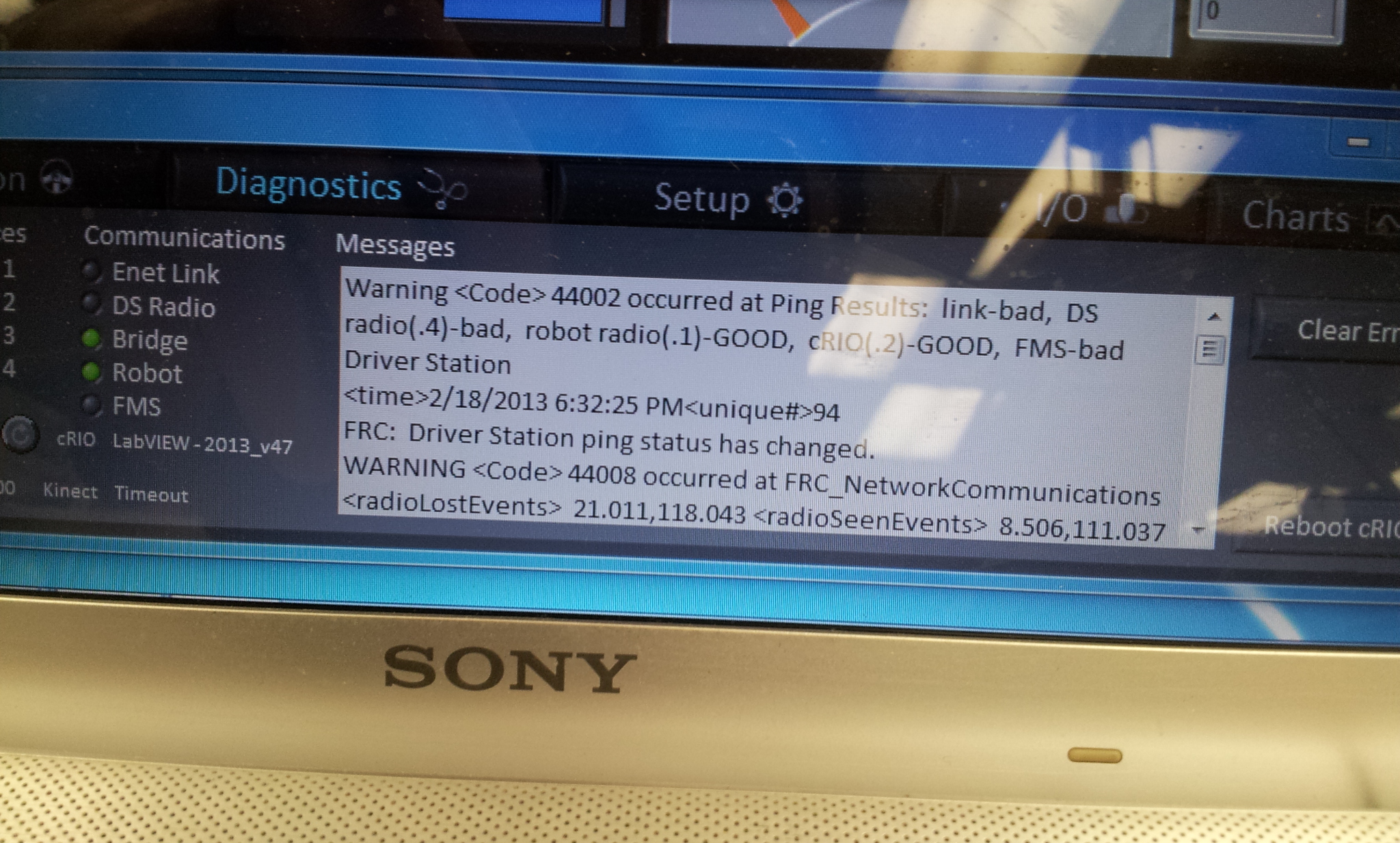 Getting Error Message on DS - Programming - Chief Delphi Getting Error Message on DS - Programming - Chief Delphi