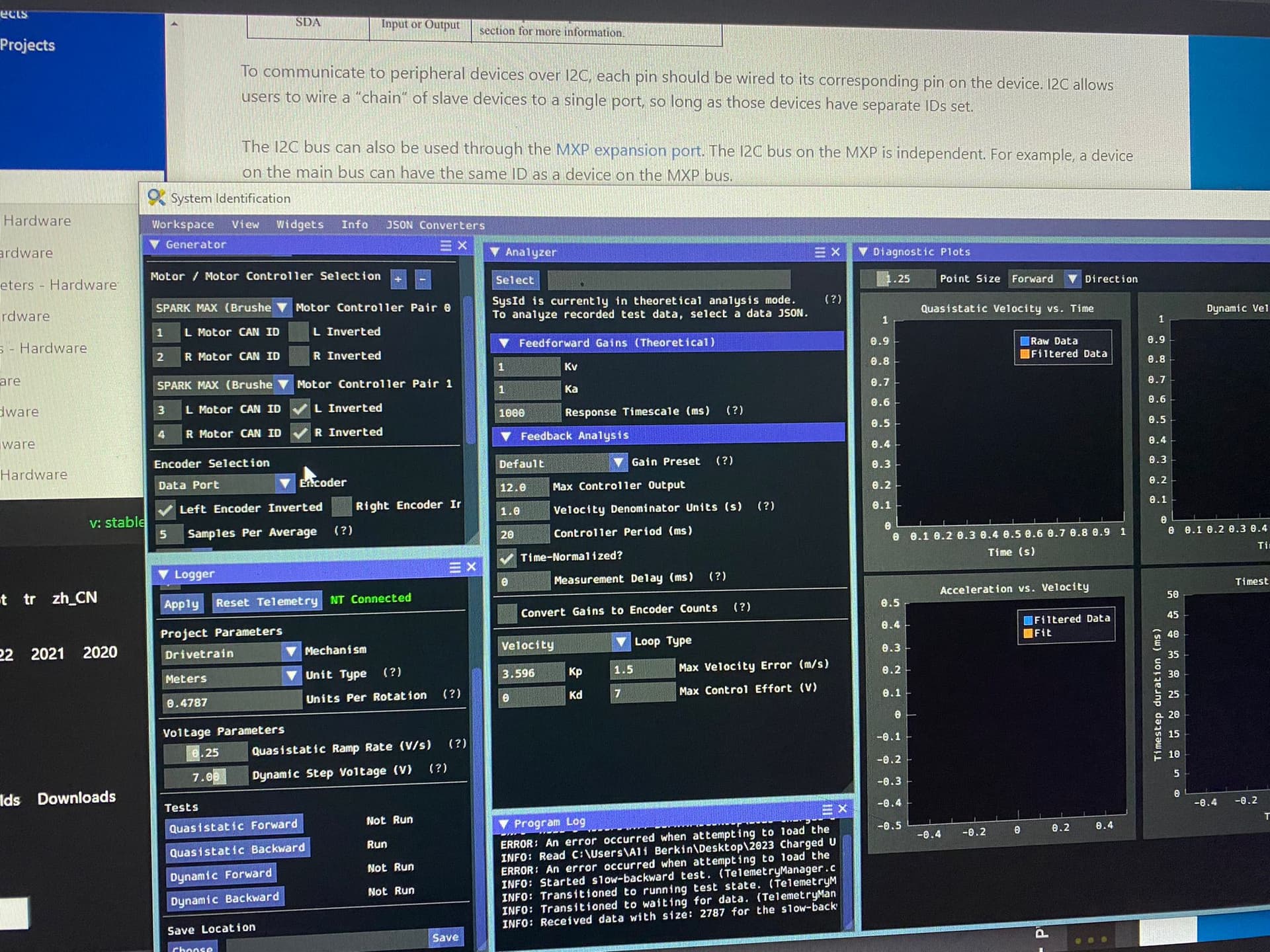 Sysid Does Not Read Encoder Data Technical Discussion Chief Delphi