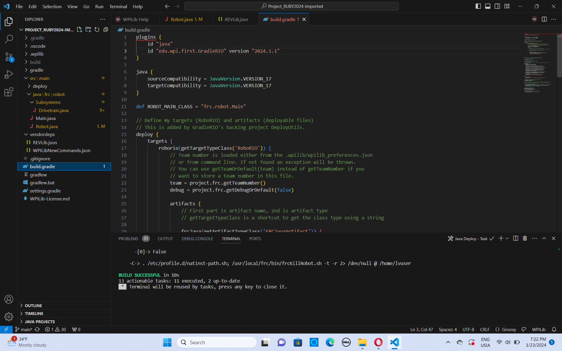 Anyone else having this problem with build.gradle/know how to resolve ...