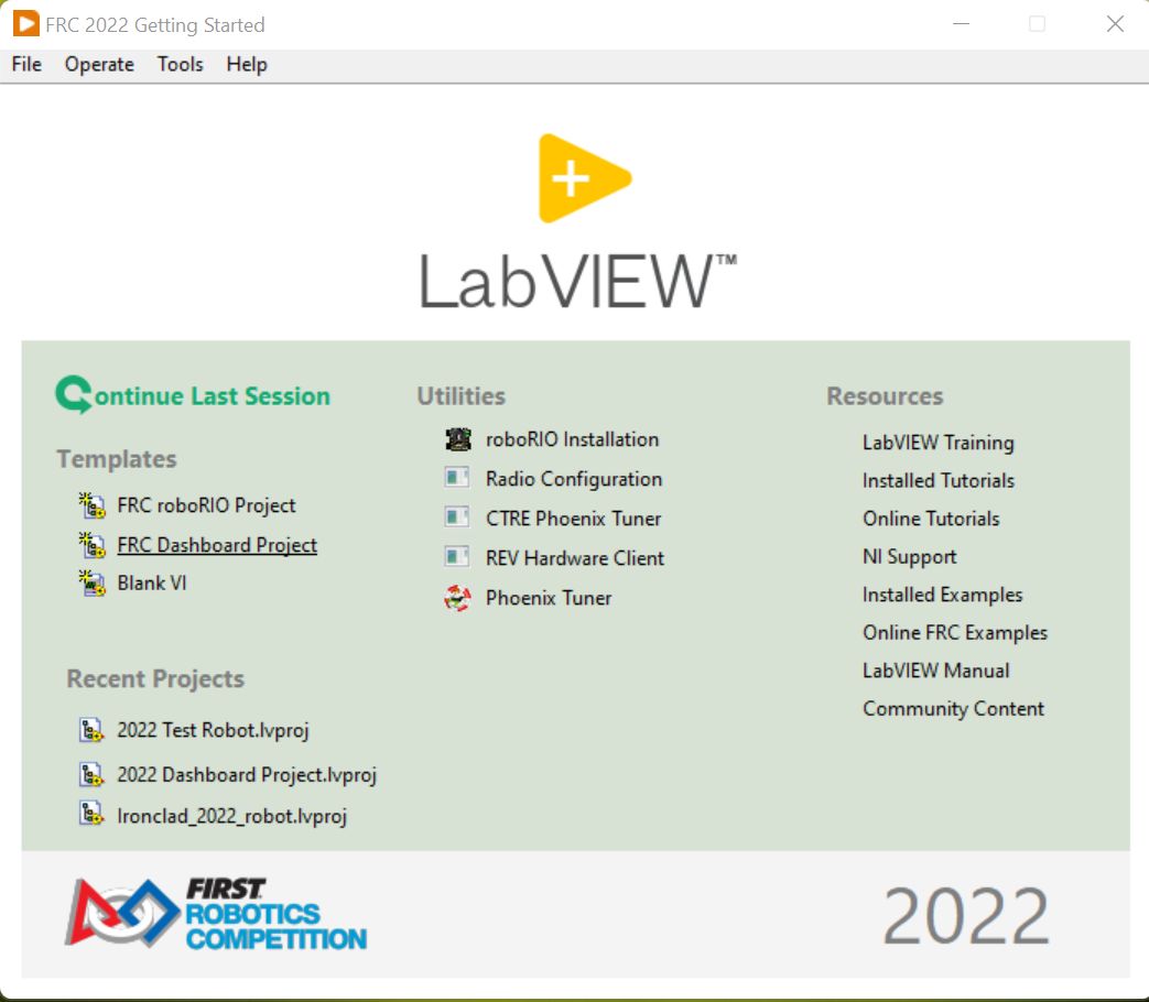 FRC2022 Labview Dashboard Source File location? - NI LabVIEW - Chief Delphi