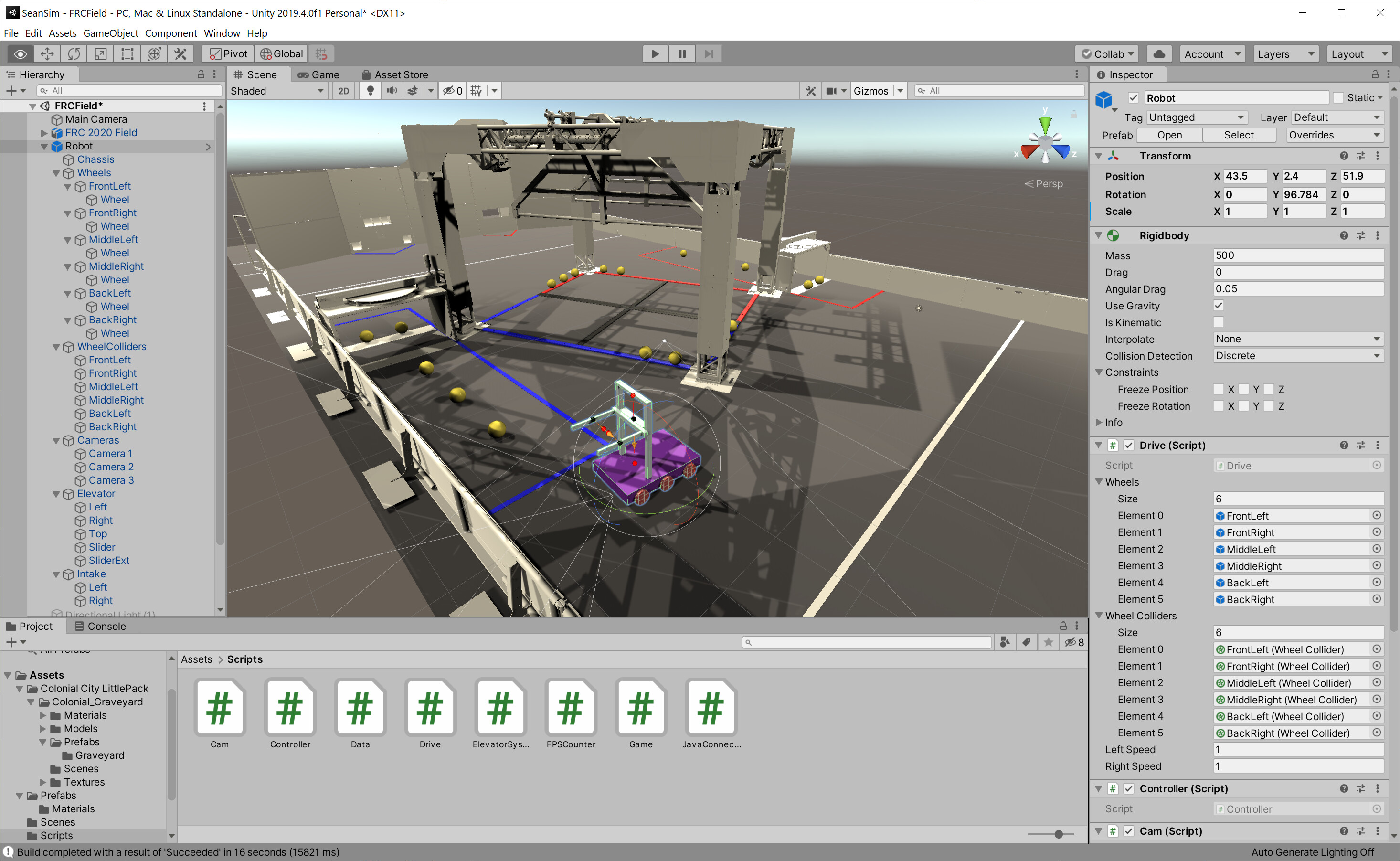 Java Robot Simulator with Unity Game Engine - Java - Chief Delphi