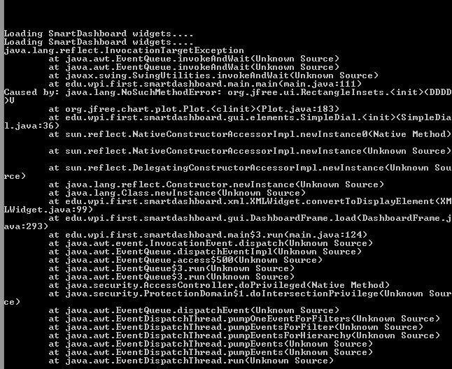 Smartdashboard Crashing Programming Chief Delphi 