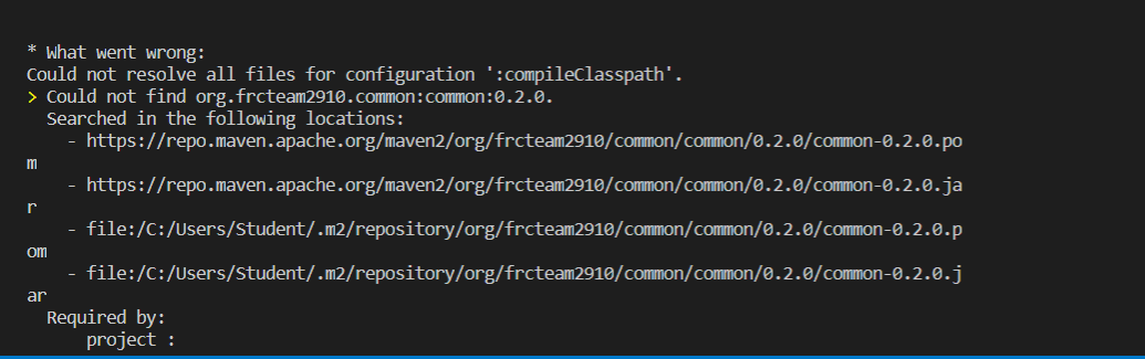 Team 2910's PathGenerator-Public will not build or activate ...