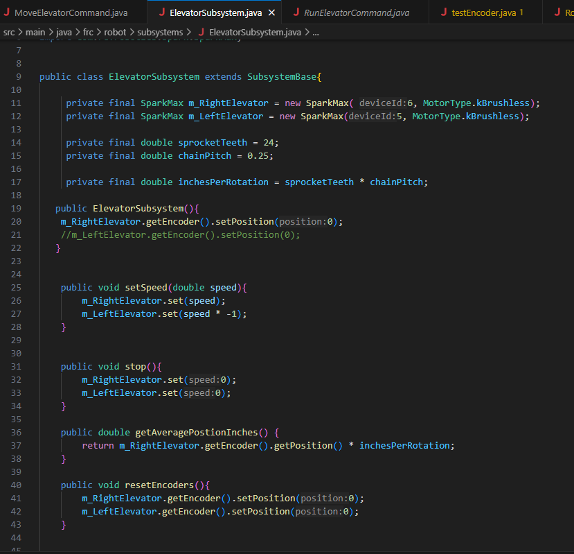 Elevator Encoder Based PID Control - Java - Chief Delphi